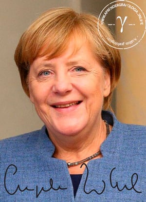 Firma de Ángela Merkel - Aprende Grafología